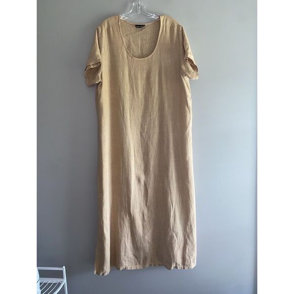Liz & Jane | Dresses | Vintage Liz Jane Linen Maxi Dress Modest ...